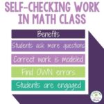 The Benefits of Self Checking Math Activities - Cognitive Cardio Math