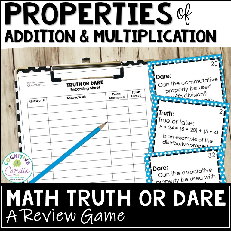 Teaching Properties of Multiplication and Addition - Cognitive Cardio Math