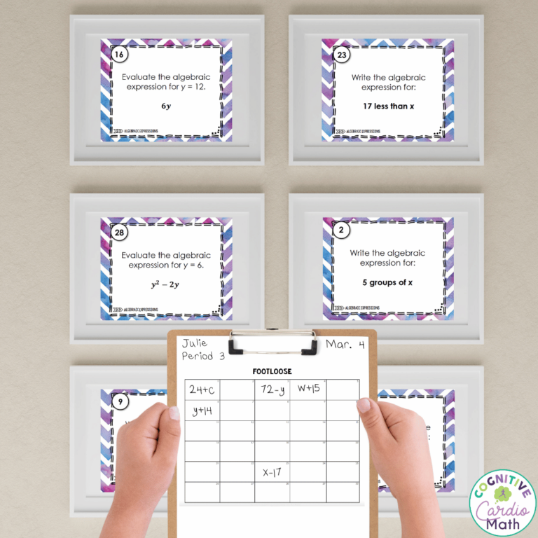 10 Innovative Ways to Use Middle School Math Task Card Activities ...