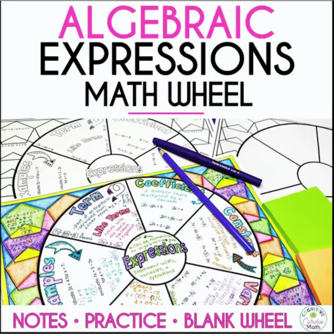 How to Teach 6th Graders Algebraic Expressions with Math Wheels ...