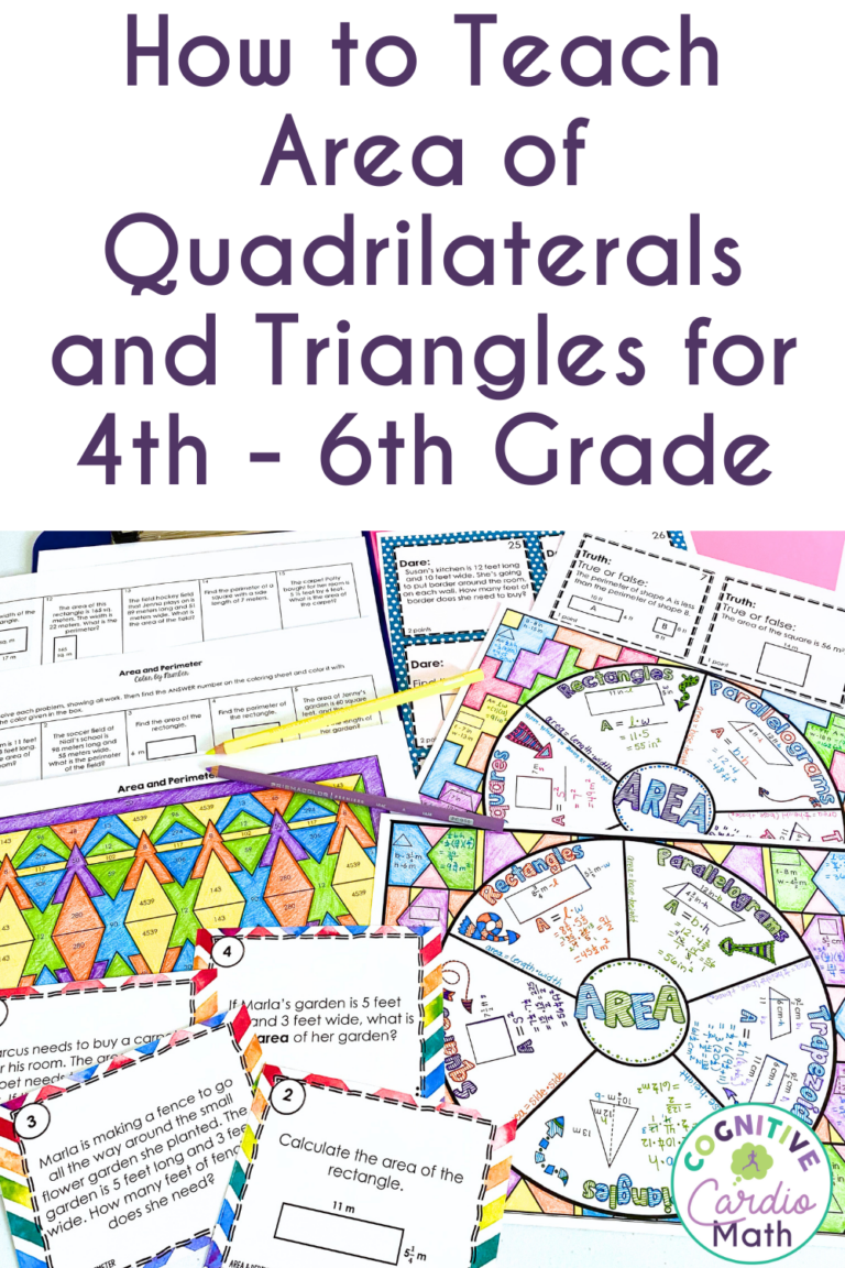 How to Teach Area of Quadrilaterals and Triangles in the Upper ...