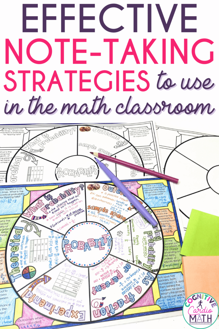 Effective Note-Taking Strategies to Use in the Math Classroom ...