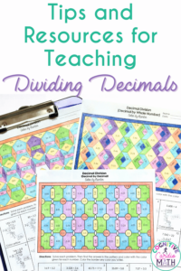 Tips and Resources for Teaching Dividing Decimals - Cognitive Cardio Math