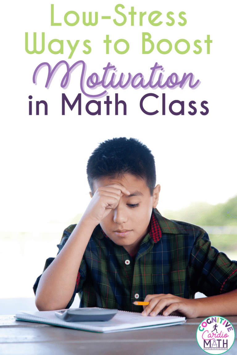 Low-Stress Ways to Boost Student Motivation in Math Class - Cognitive ...