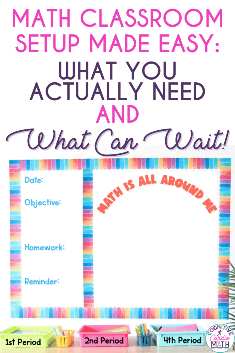 Math Classroom Setup Made Easy: What You Actually Need and What Can ...