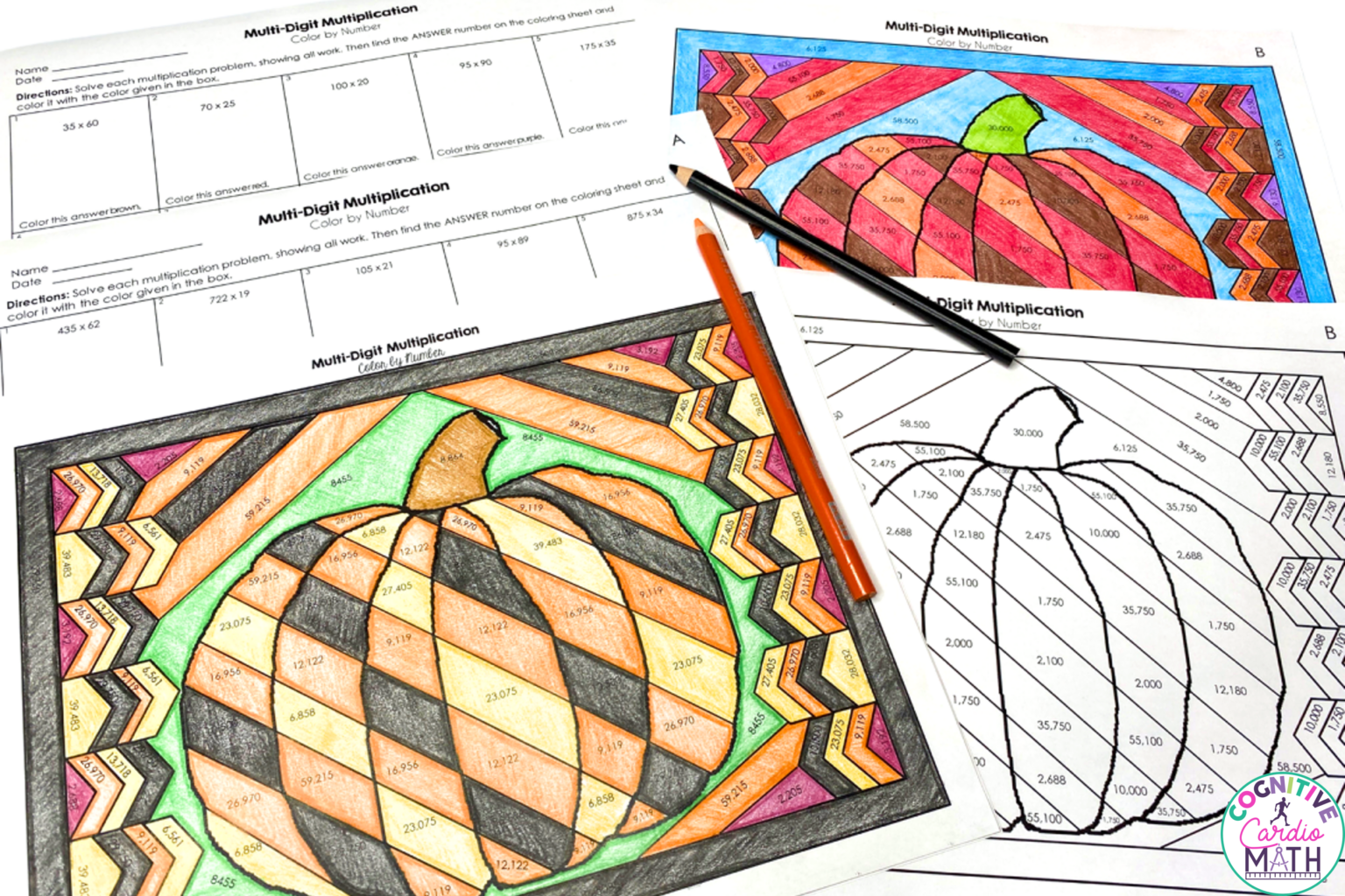 How to Build a Library of Color by Number Review Activities for the ...